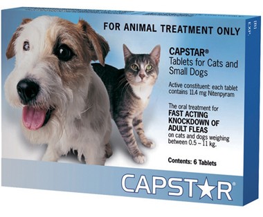 Capstar tablets for Small Dogs and Cats 6 Pack - Cats & Kittens