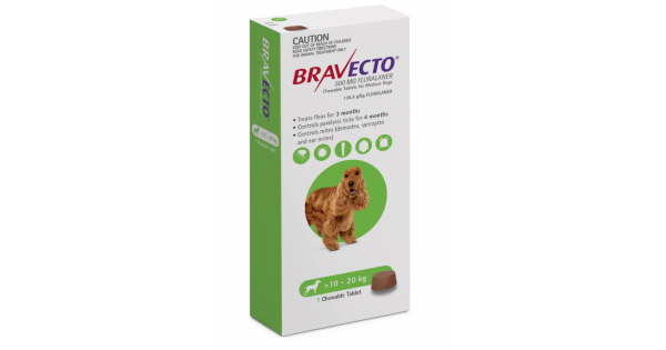 Bravecto Green Medium - Dogs & Puppies
