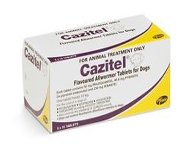 Cazitel Allwormer 10kg (22lb) - Dogs & Puppies
