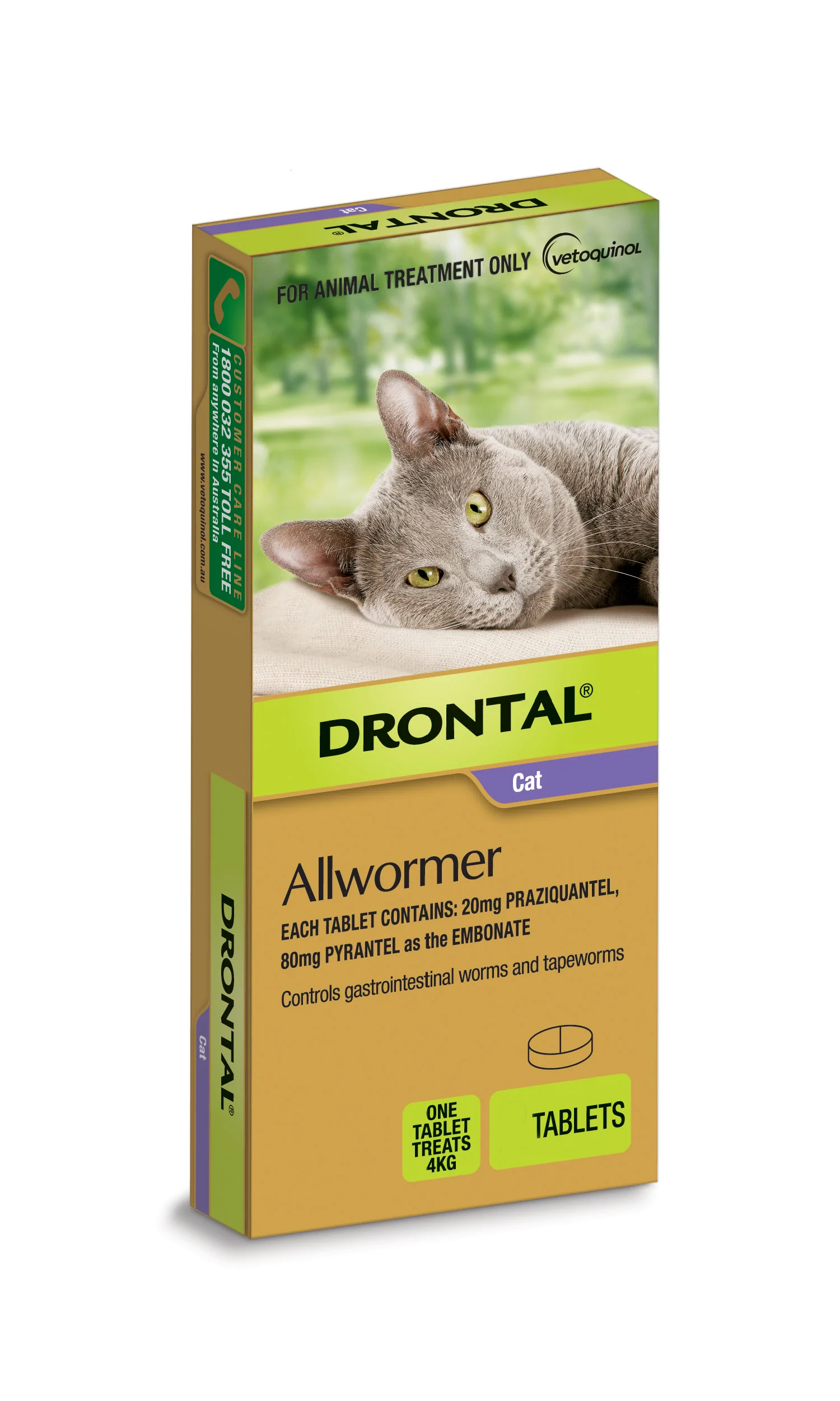 Drontal Cat Ellipsoid 4kg (8.8lb) - Cats & Kittens