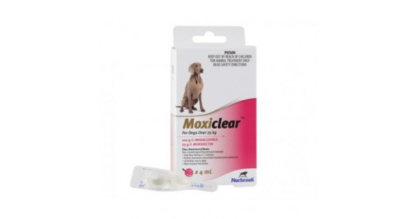Moxiclear for Dogs Over 25kg Red 6 Pack - Moxiclear