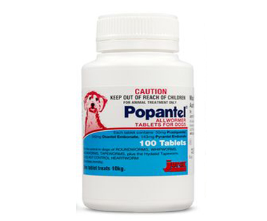 Popantel Allwormer 10kg (22lb) - Dogs & Puppies