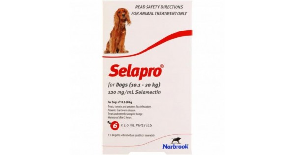 Selapro for Dogs (Red) 10-20kg (22-44lbs) - Selapro